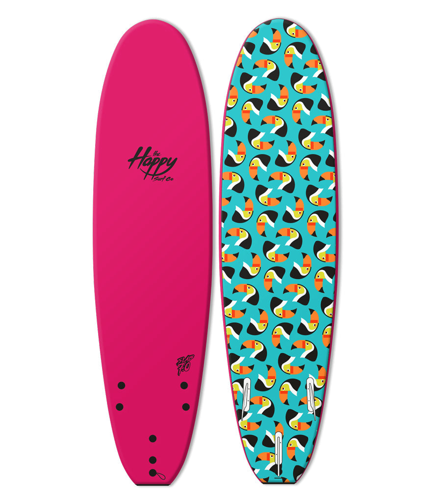 THE HAPPY SURF CO 7"0 TOUCAN PINK SURFBOARD – Abersoch Watersports